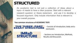 Academic writing powerpoint presentation | PPTX