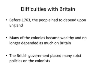 Lesson 11 American Colonies And The Revolution | PPT