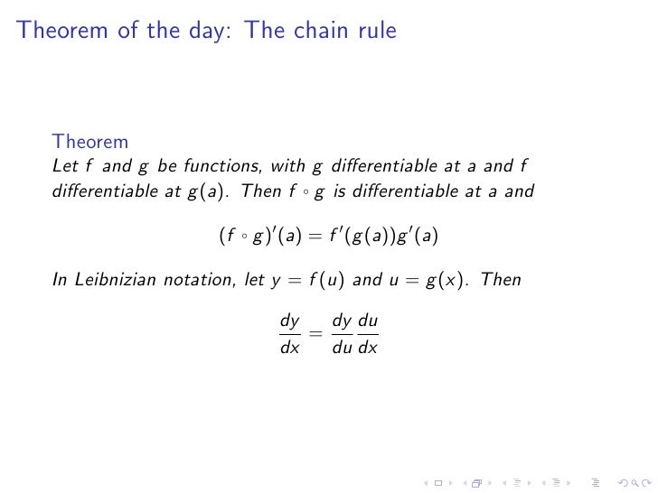 Lesson 11: The Chain Rule