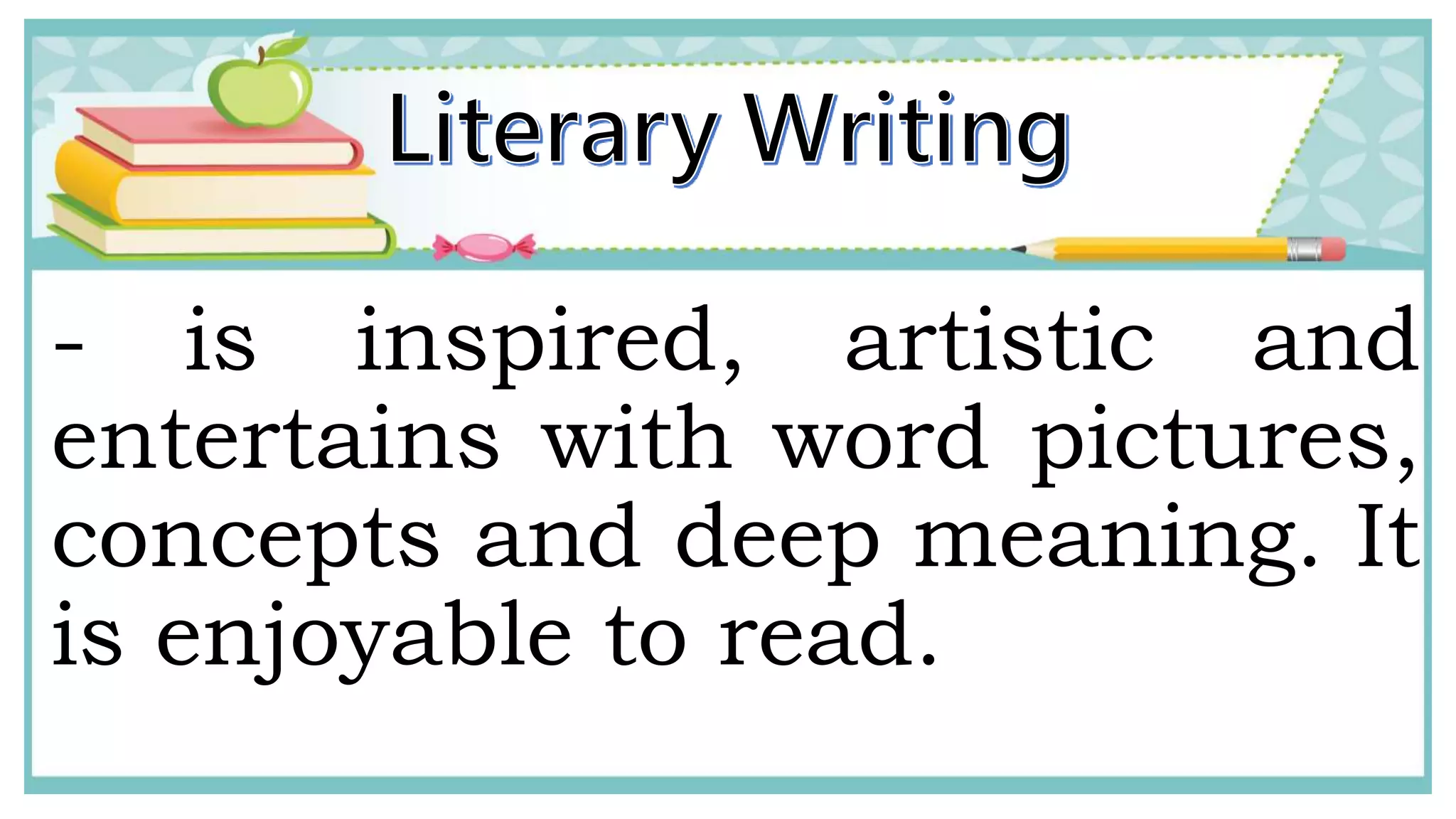 literary-and-academic-writing- Grade 7 | PPTX