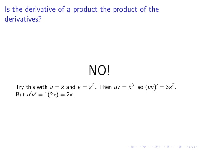 Lesson 12: The Product and Quotient Rule | PPT
