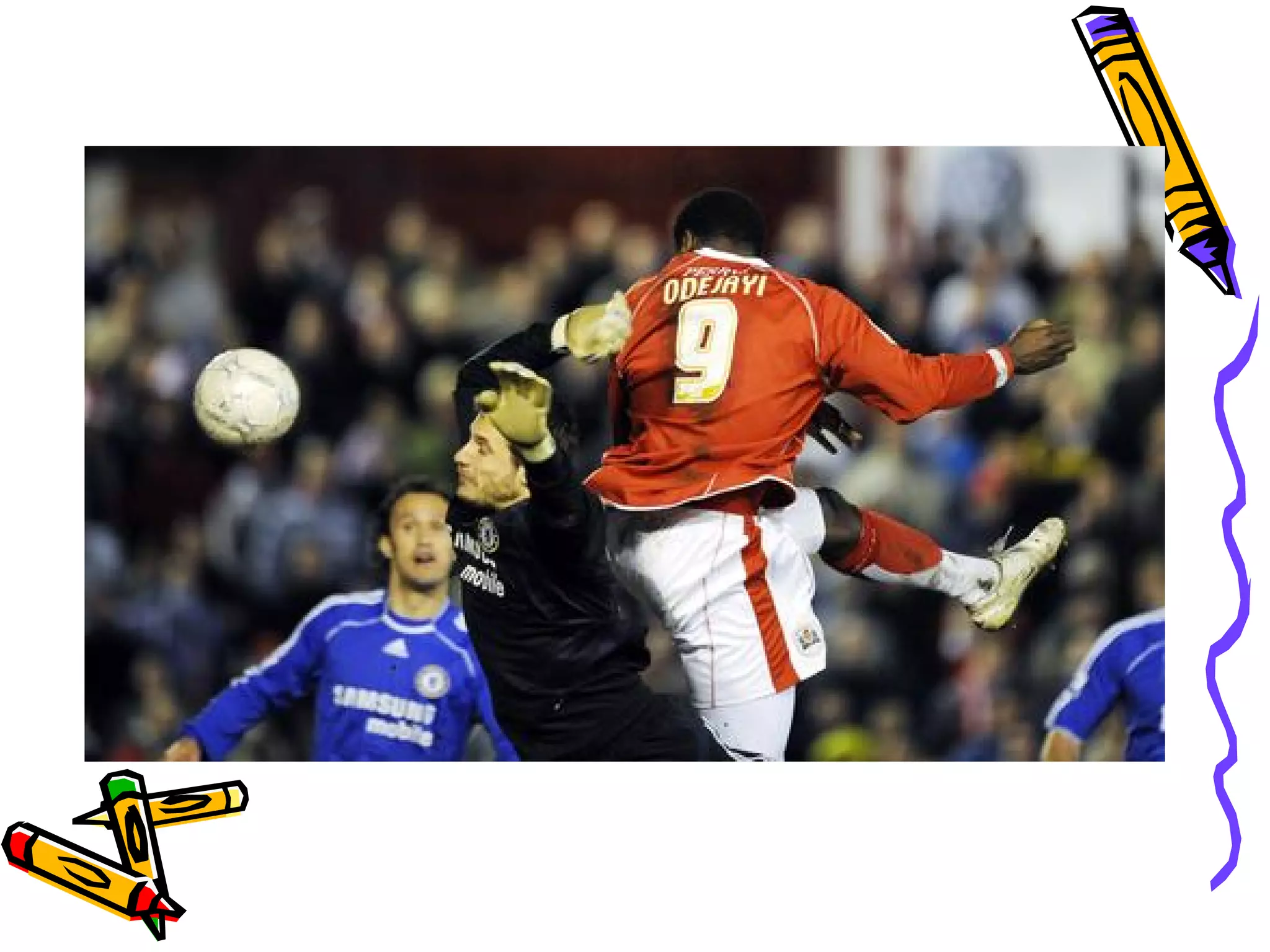 descriptive writing ks3 football theme | PPT