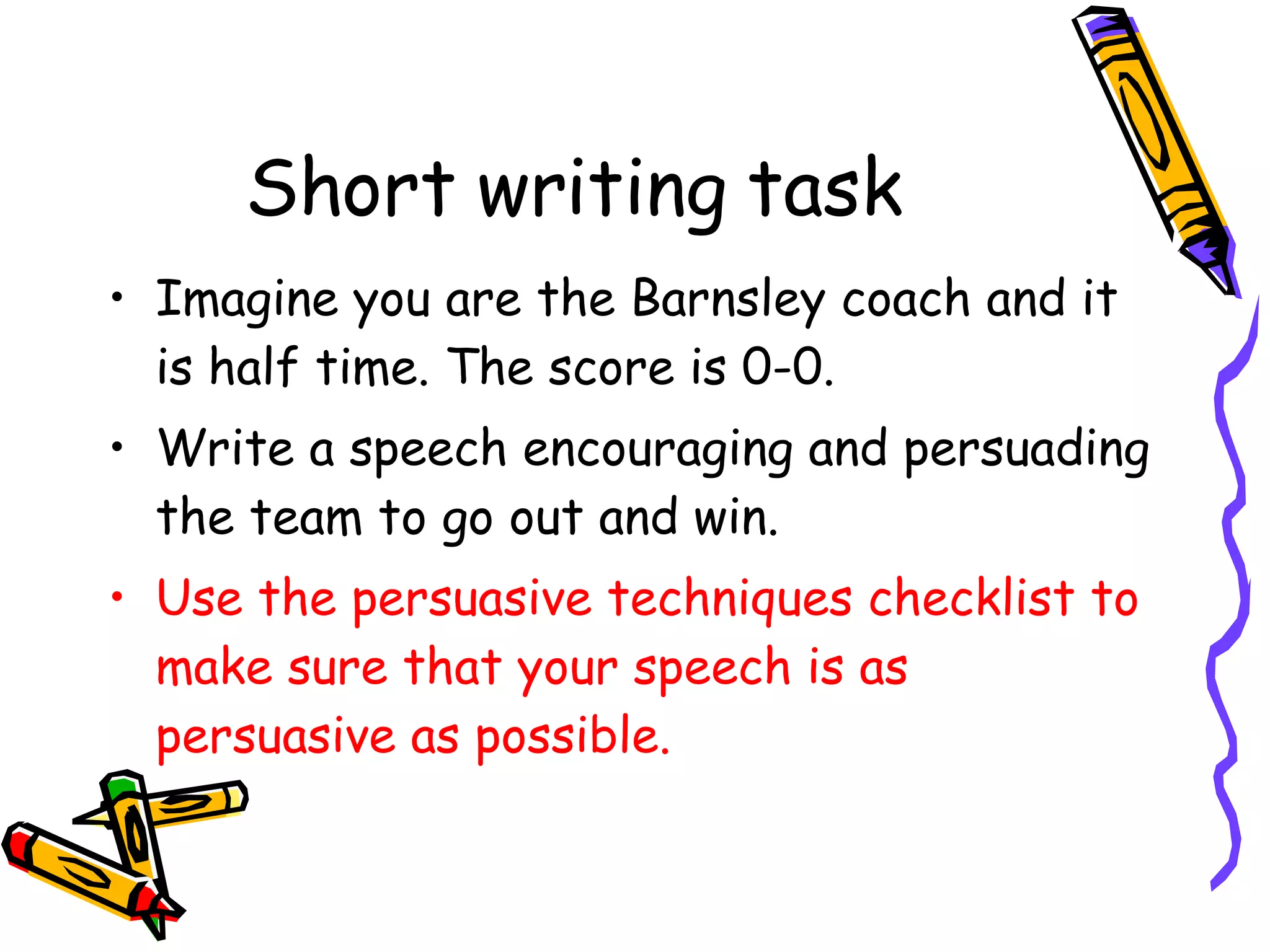 descriptive writing ks3 football theme | PPT