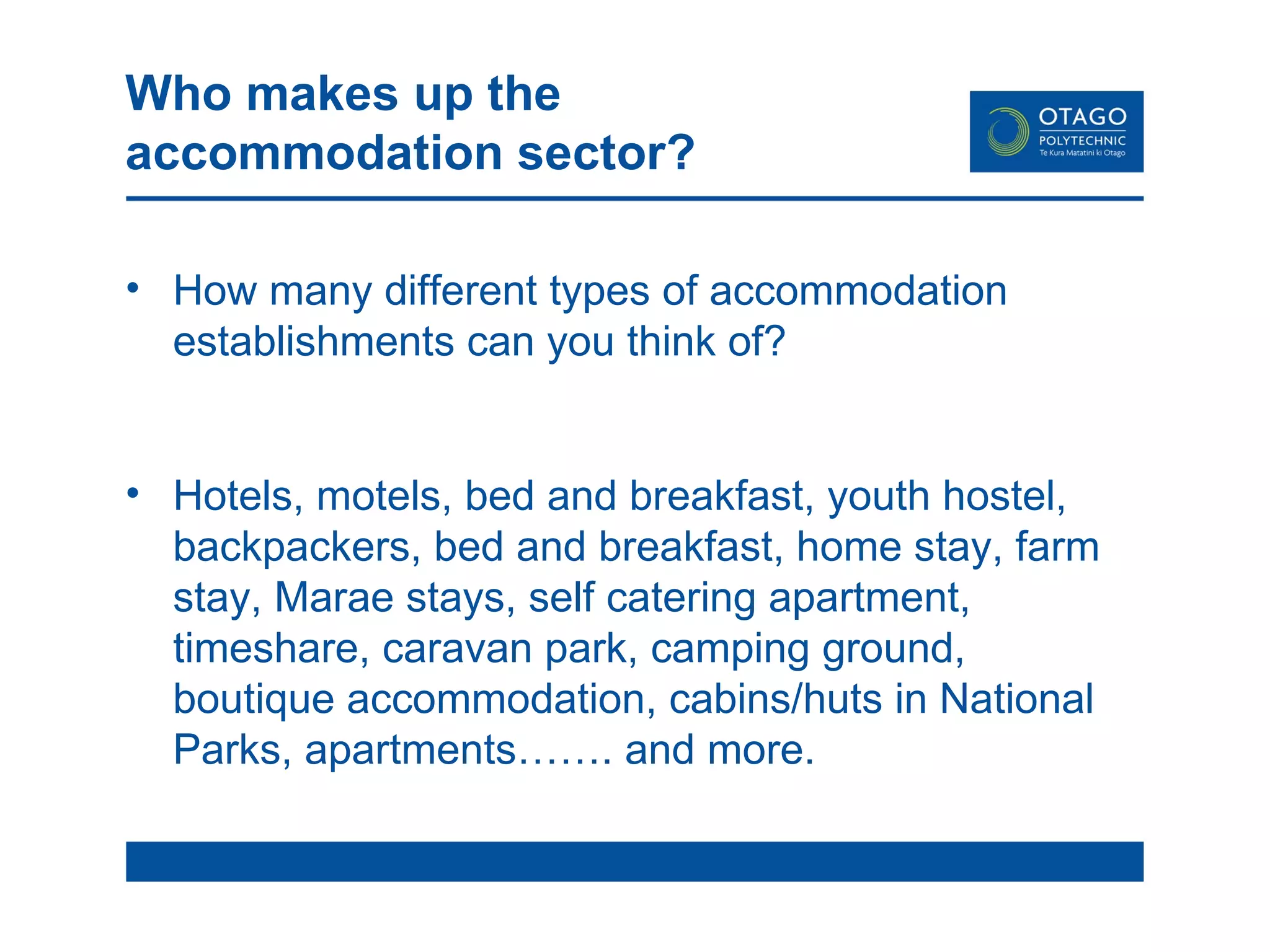 Introduction to Hospitality Industry | PPT