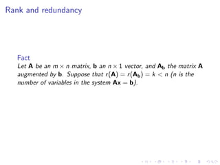 Lesson 13: Rank and Solutions to Systems of Linear Equations | PDF