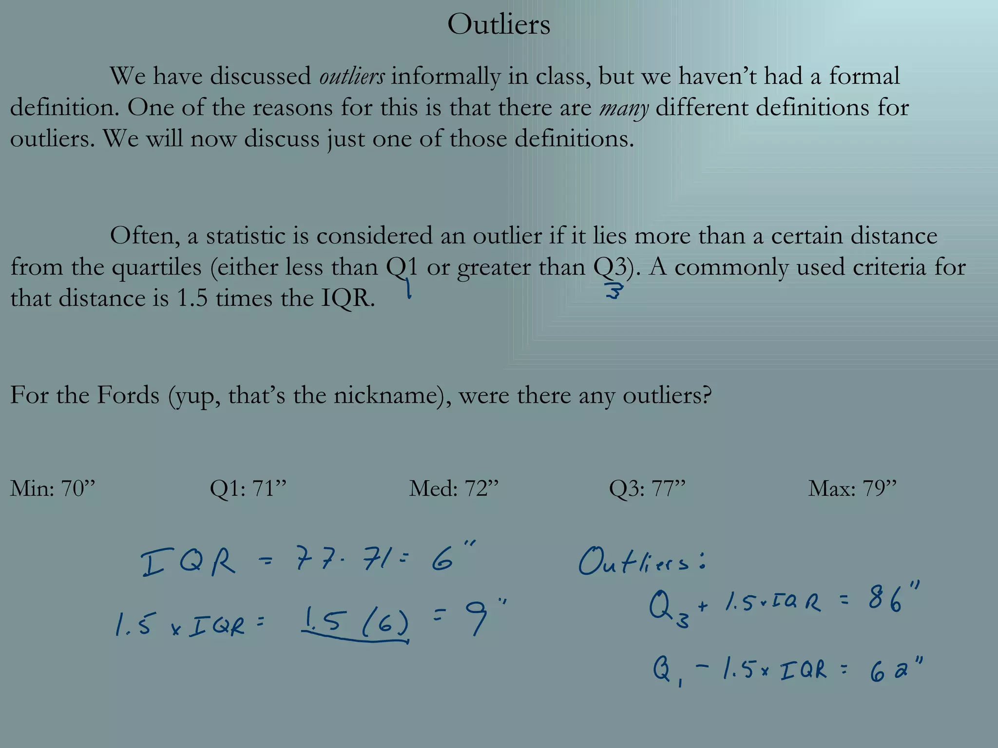 Lesson 1-4 -- Five Number Summary | PPT