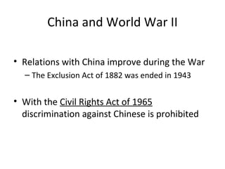 Lesson 14 Chinese Americans Imperialism | PPT