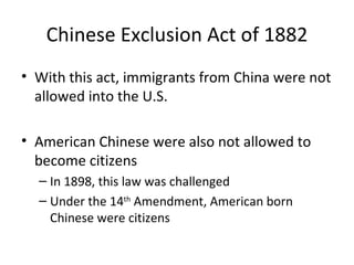 Lesson 14 Chinese Americans Imperialism | PPT