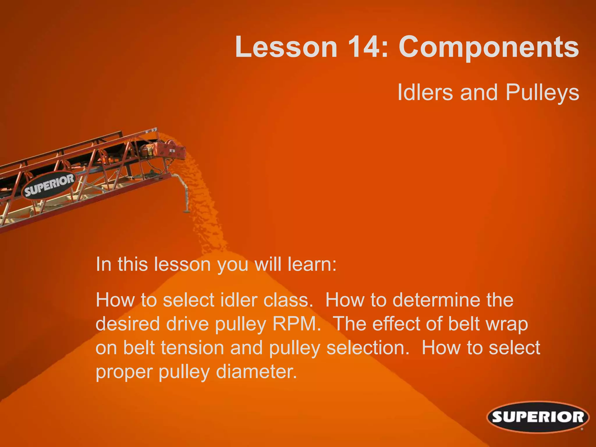 Lesson 14-idlers-and-pulleys | PPT