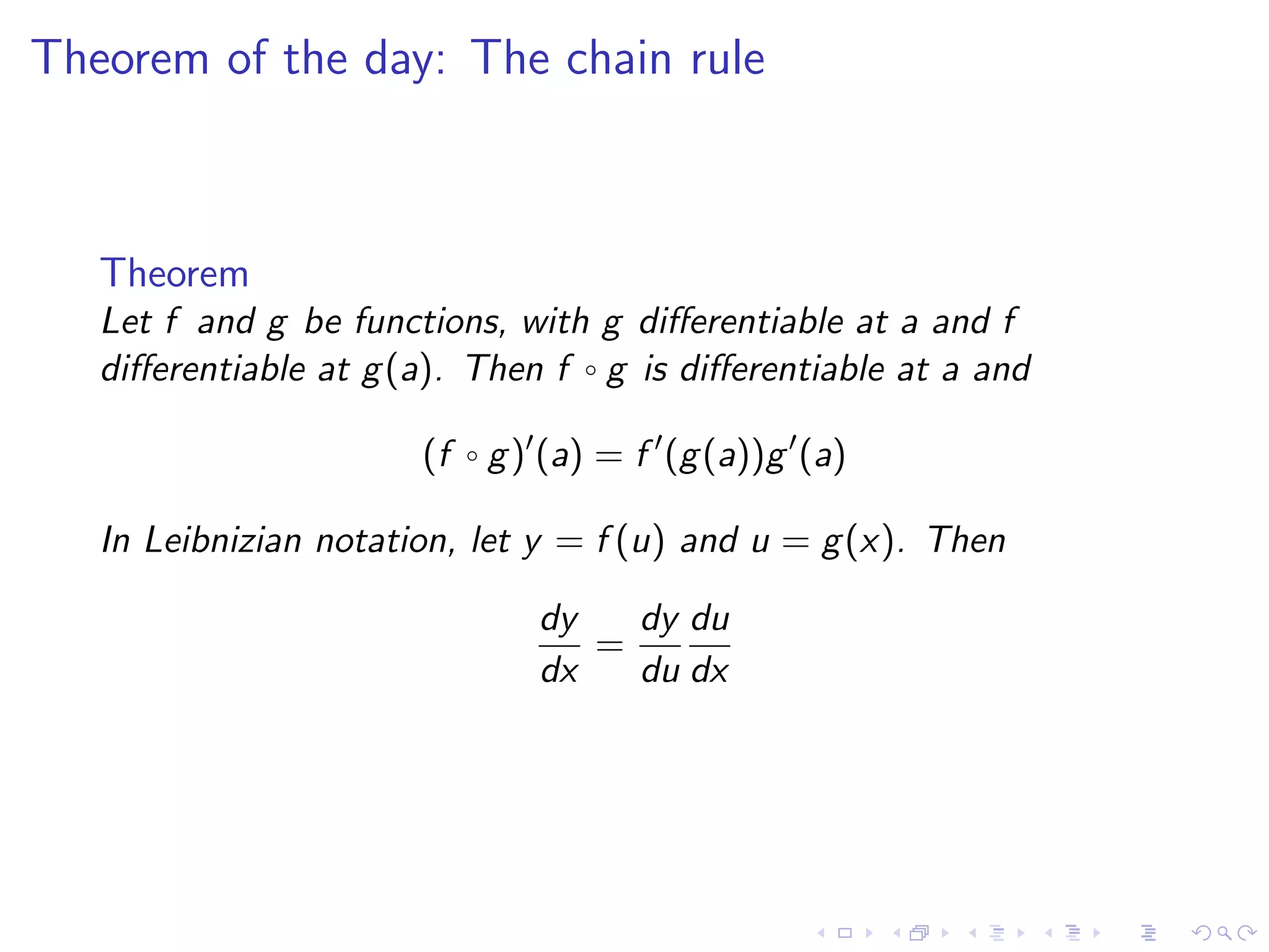 Lesson 15: The Chain Rule | PPT