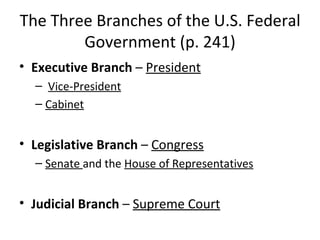 Lesson 15 British And American Governments | PPT