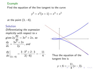 Lesson 16: Implicit Differentiation | PDF | Physics | Science