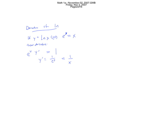 Lesson 17: Derivatives Of Logarithmic and Exponential Functions | PPT Lesson 17: Derivatives Of Logarithmic and Exponential Functions | PPT