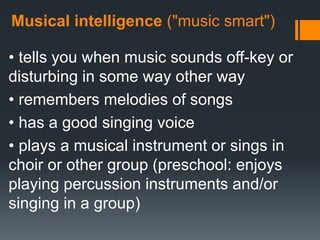 MULTIPLE INTELLIGENCE | PPT