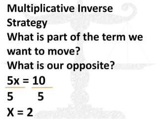 Additive Inverse Examples