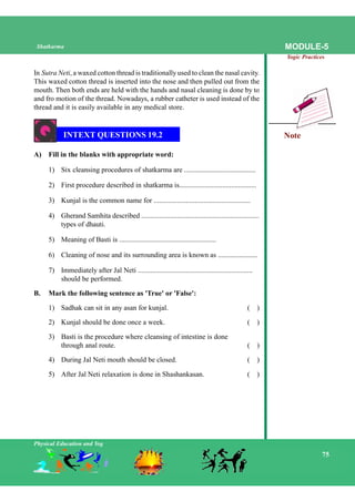 Lesson-19.pdf yogic cleansing techniques | PDF