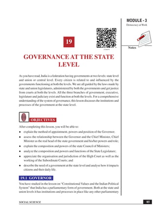 Chapter on State Governance in India by NIOS.pdf