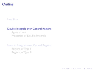 Lesson 19: Double Integrals over General Regions | PDF