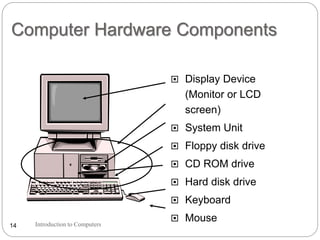 Lesson 1 introduction to computers | PPTX | Operating Systems | Computer Software and Applications