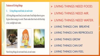 1 living and non living things for class 1 | PPTX