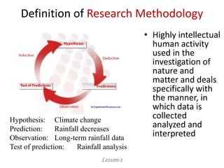 Lesson 1 research methodology introduction | PDF | Undergraduate ...