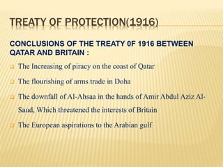 Lesson 1 the Qatari-British relations(Treaty of 1916-1935) | PPTX