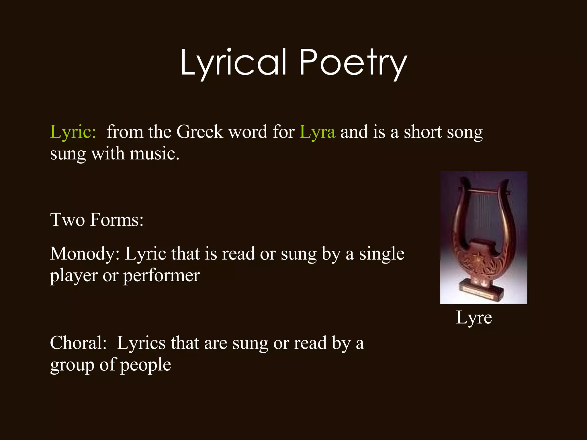 Lesson 2 | PPT | Poetry | Books and Literature