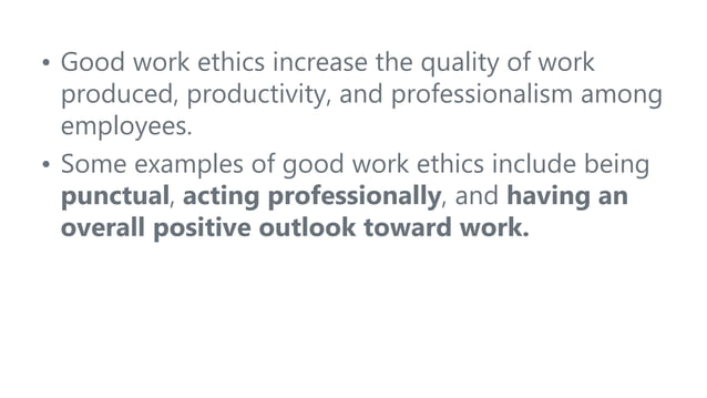 Lesson-2.immersion (Work Ethics) Characteristicspptx | PPTX | Career ...