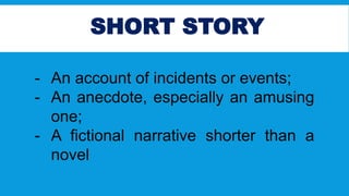 Lesson-2.2_ShortStory.pdf 21ST CENTURY LITERATURE | PDF