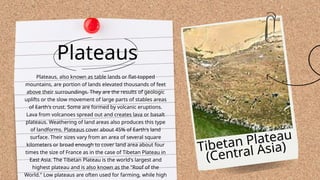 Landforms and How They Are Formed and Their Processes | PPTX