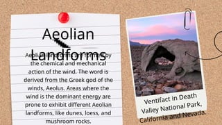 Landforms and How They Are Formed and Their Processes | PPTX