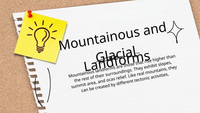 Landforms and How They Are Formed and Their Processes | PPT