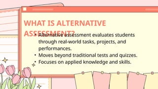 learning targets for performance and product oriented assessment | PPTX