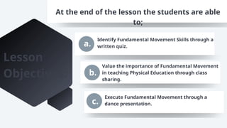 PPT Lesson 2 Movement education (BPE 110) | PPTX