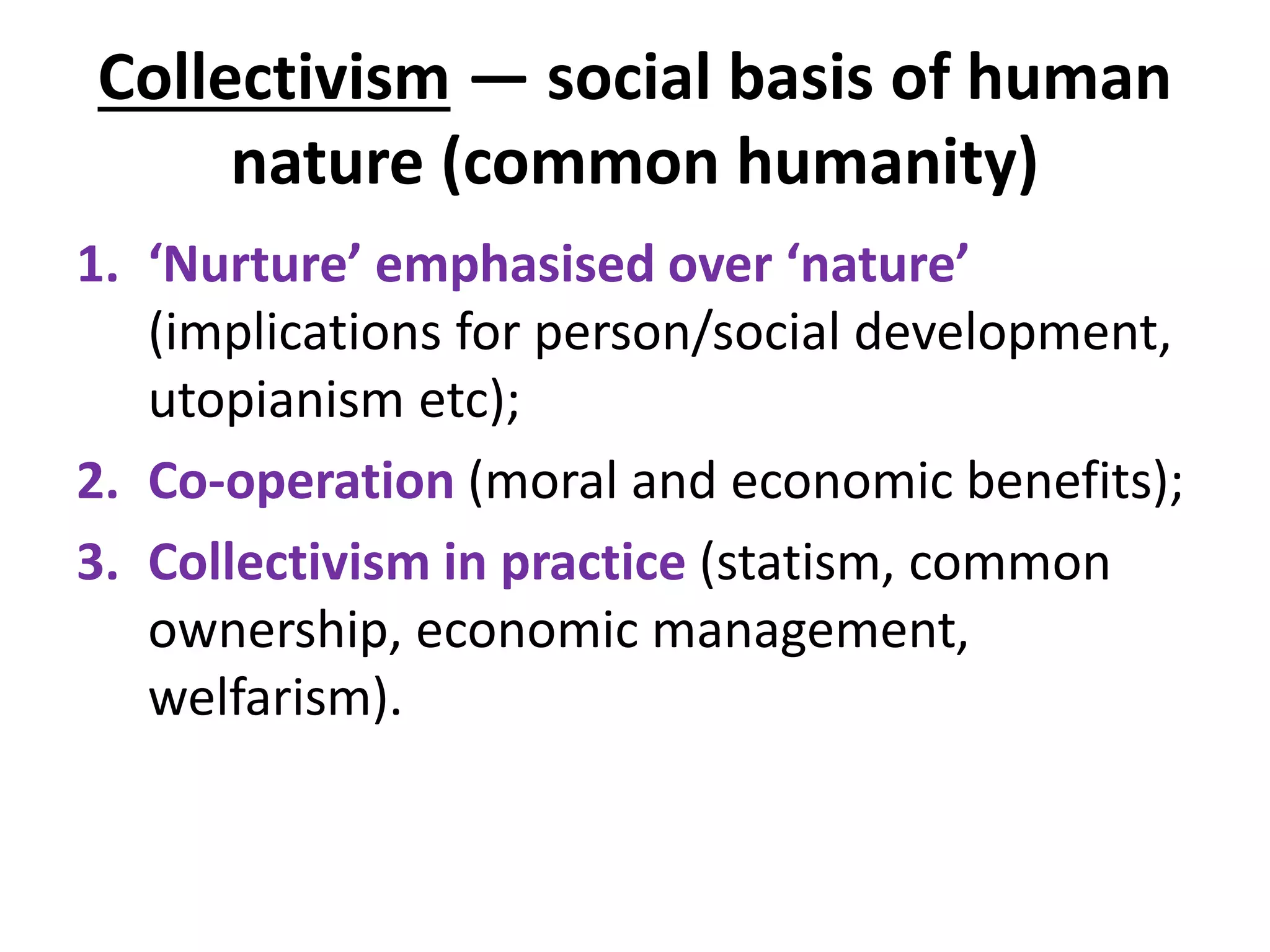Lesson 2--collectivism-and-equality | PPT