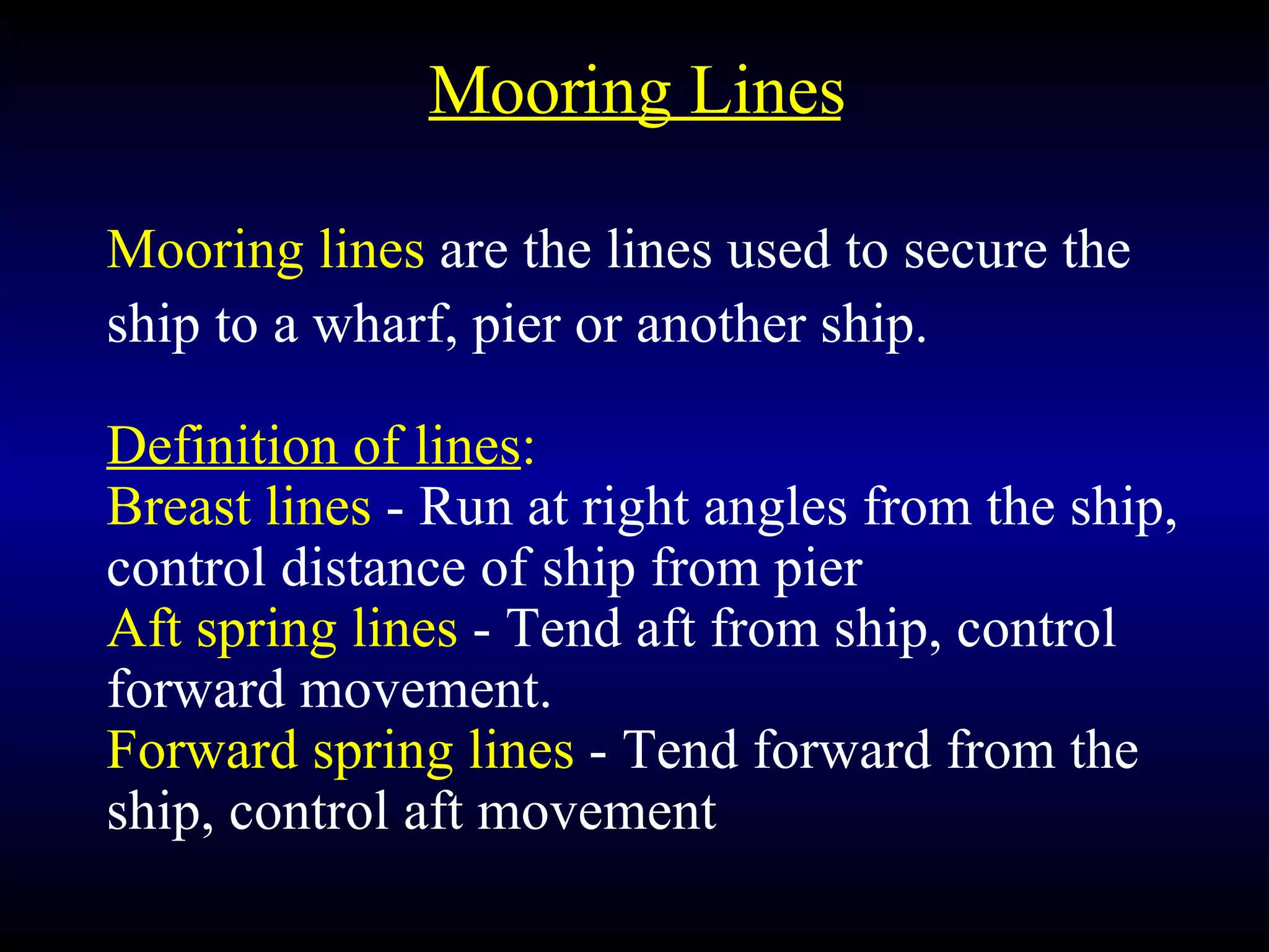 Lesson 2 Deck Equipment And Marlinspike Seamanship | PPT