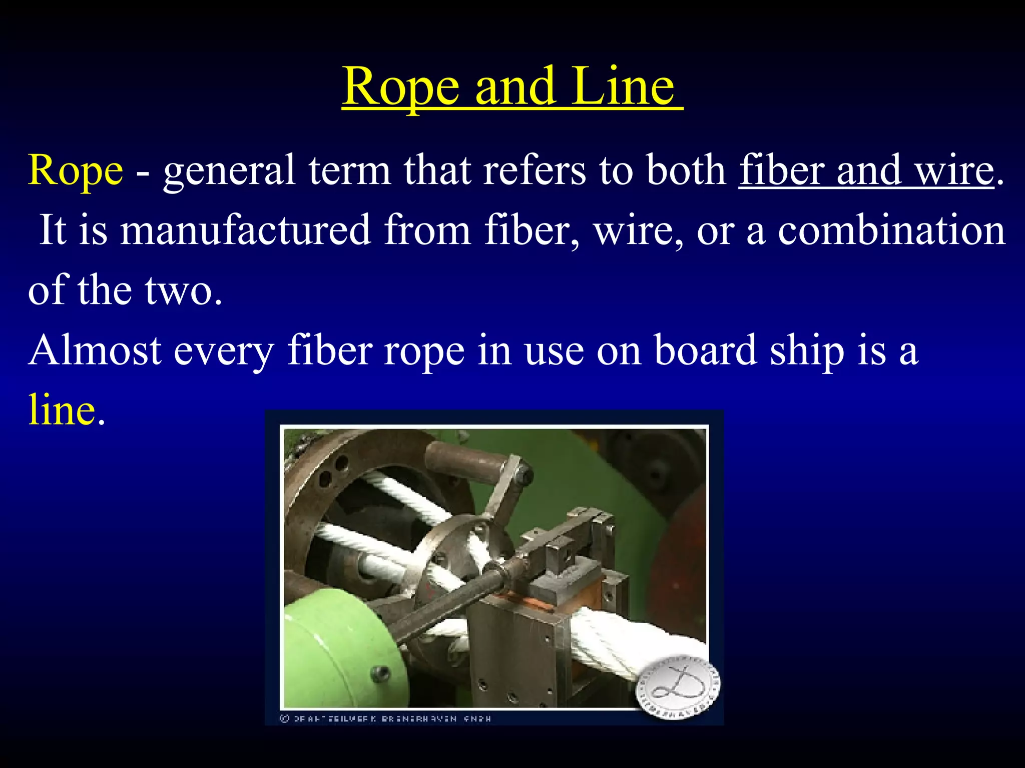 Lesson 2 Deck Equipment And Marlinspike Seamanship | PPT