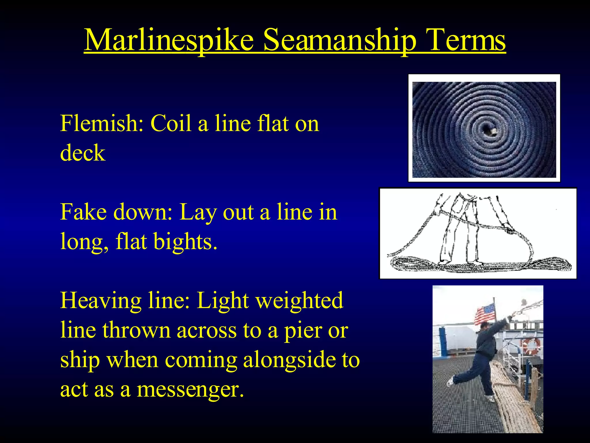 Lesson 2 Deck Equipment And Marlinspike Seamanship | PPT