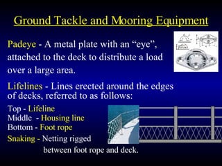Lesson 2 Deck Equipment And Marlinspike Seamanship | PPT