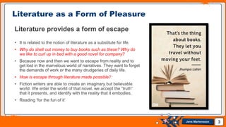 Lesson-2-Functions-of-Literature.pptx | Poetry | Books and Literature