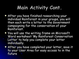 Lesson 2 Rainforest Ecosystems | PPT | Geography | Science