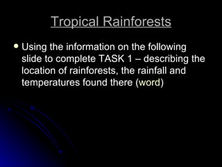 Lesson 2 Rainforest Ecosystems | PPT