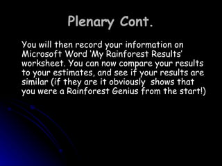 Lesson 2 Rainforest Ecosystems | PPT