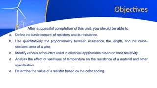 Lesson 2 - Basic Concepts of Resistors and Rules | PPTX