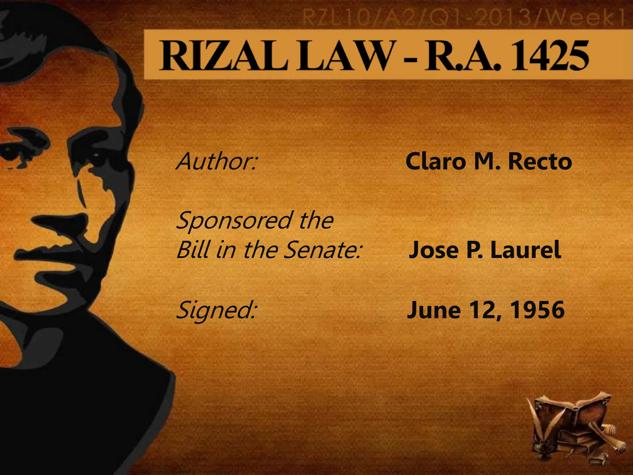 Lesson-2-Rizal-Law part of Rizal Life and Works | PPTX