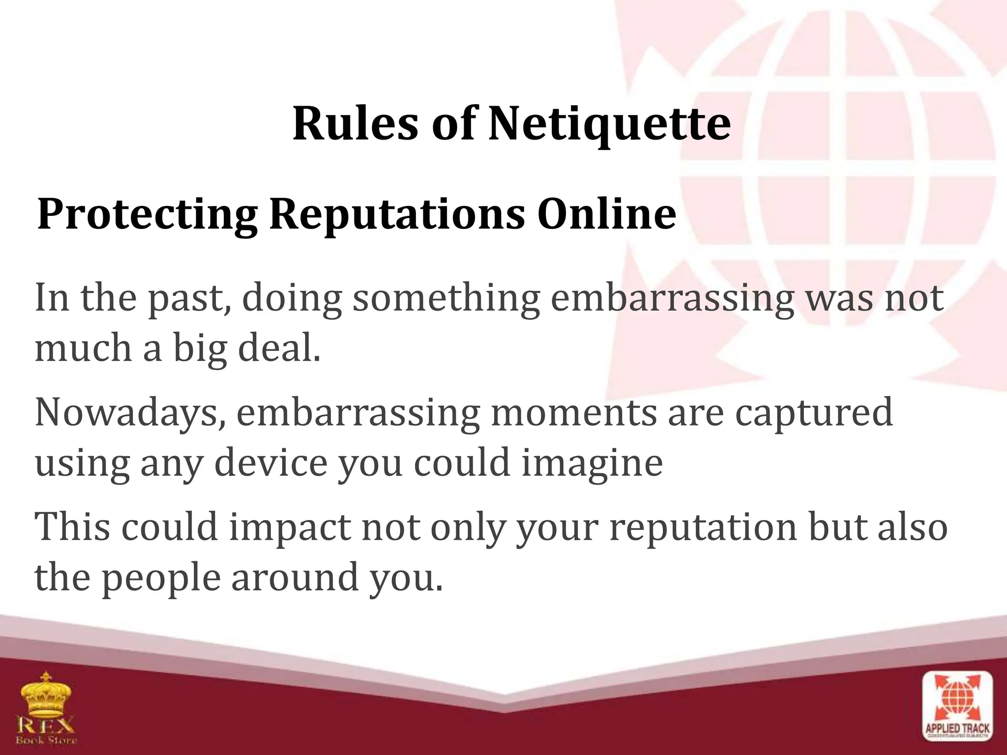 Lesson-2-Rules-of-Netiquette safety Online | PPTX
