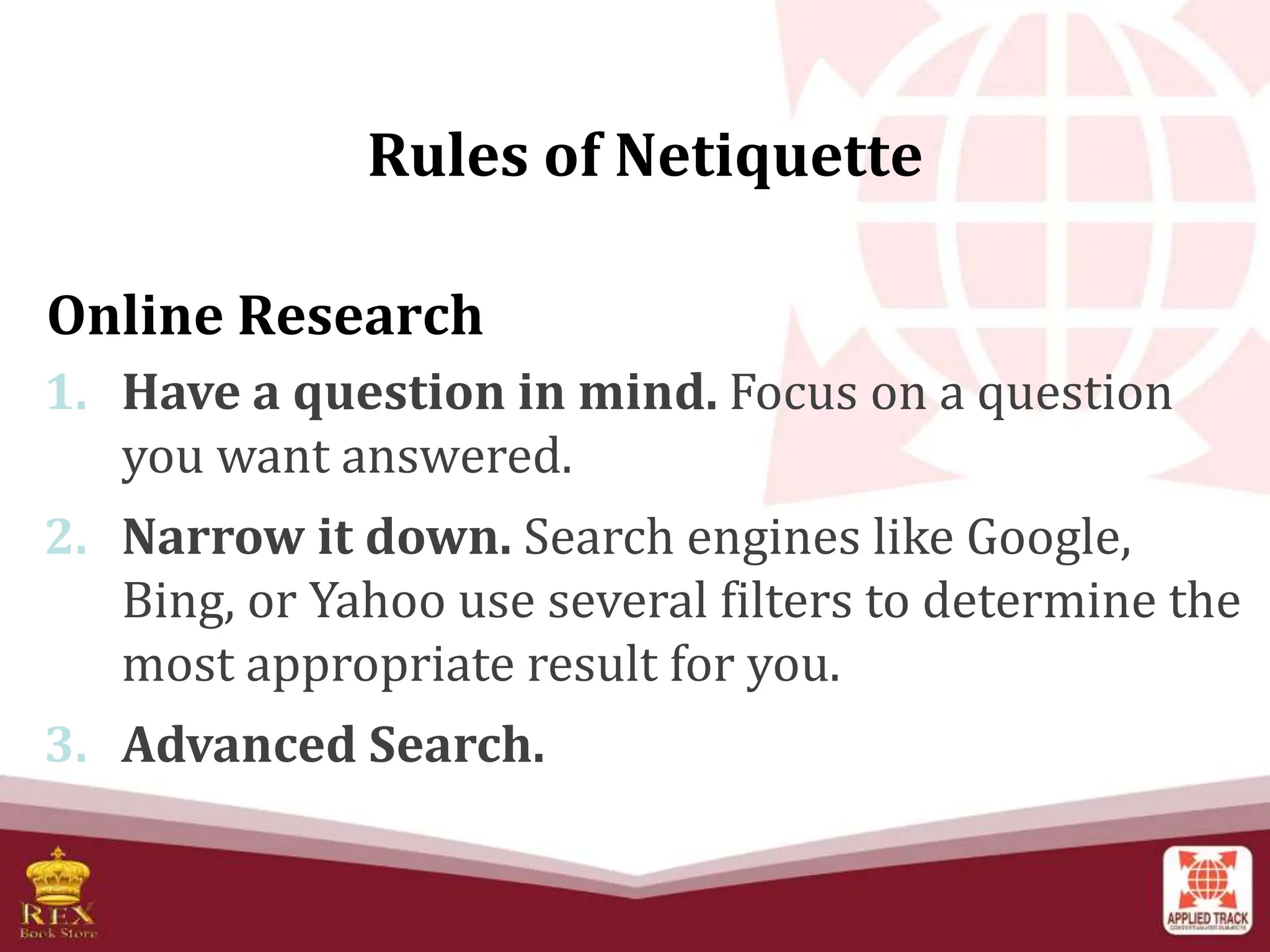 Lesson-2-Rules-of-Netiquette safety Online | PPTX