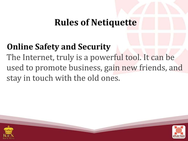 Lesson-2-Rules-of-Netiquette safety Online | PPTX | Internet for ...