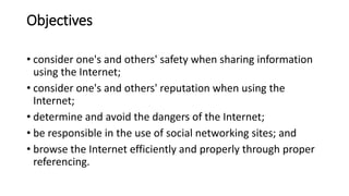 Rules of Netiquette Empowerment Technologies Lesson | PPTX