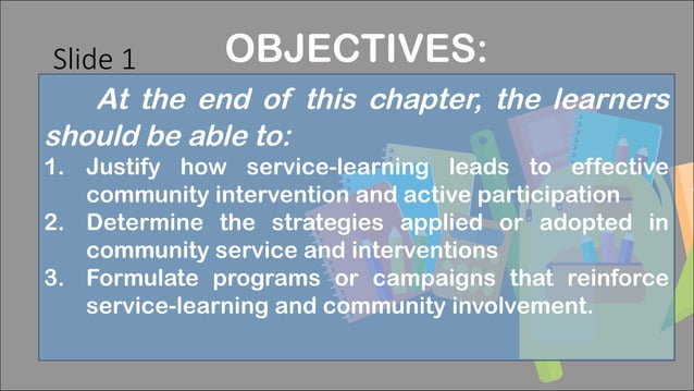 LESSON-2-SERVICE-LEARNING.grade 12-Humms | PPTX